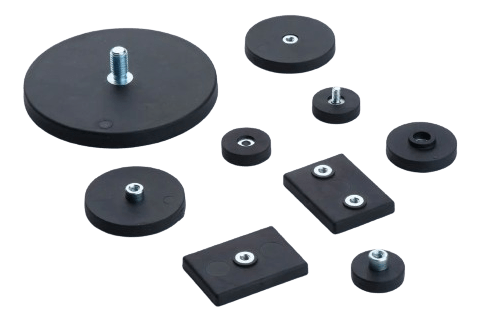 To protect paiting & surfaces, rubber coated magnet gives the key.