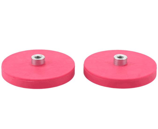 To protect paiting & surfaces, rubber coated magnet gives the key.