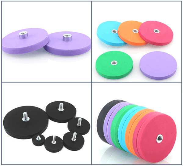 To protect paiting & surfaces, rubber coated magnet gives the key.